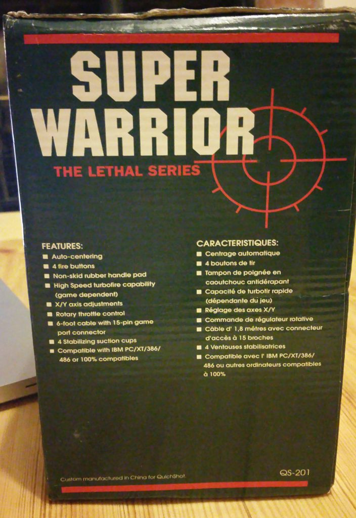 Quickshot QS-201 Super Warrior Joystick – NOS – William T R Jones